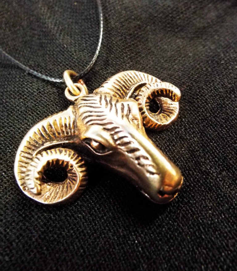 Copper Ram Pendant